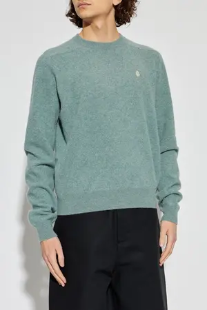 Alexander McQueen Wool Sweater With Logo - Blue