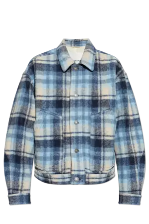 MARANT Plaid Brushed Wool Jacket
