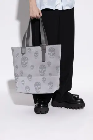 Alexander McQueen T-bar” Shopper Bag - Grey