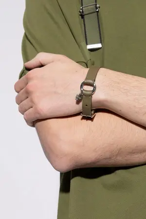 Alexander McQueen Leather Bracelet - Green