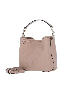 Gucci Gg Emblem Bucket Bag - Pink