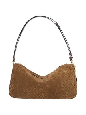 Gucci Large 'half Horsebit' Shoulder Bag - Brown