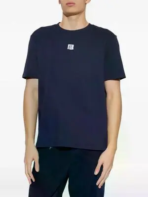 Balmain Logo-embroidered Crew-neck T-shirt - Blue