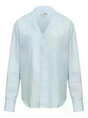 MAISON MARGIELA Long-sleeved V-neck Shirt