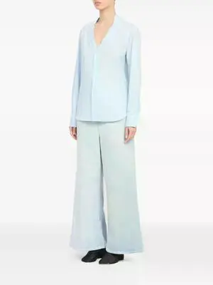 MAISON MARGIELA Long-sleeved V-neck Shirt
