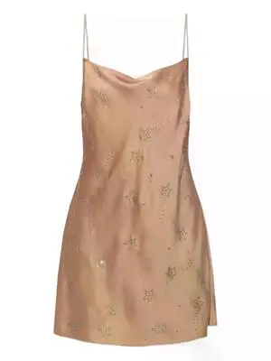 LoveShackFancy Star-pattern Slip Dress