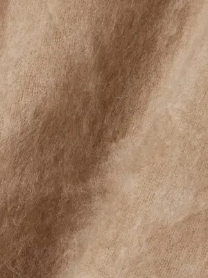 LISA YANG Leya Brushed-cashmere Turtleneck Top