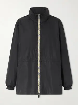 Burberry Hooded Shell Jacket - Black