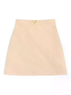 Valentino Garavani V-shaped Detail Mini Skirt