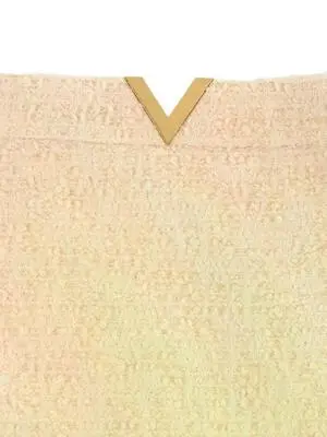 Valentino Garavani V-shaped Detail Mini Skirt - Neutrals