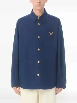 Valentino Garavani Cotton Shirt Jacket - Blue