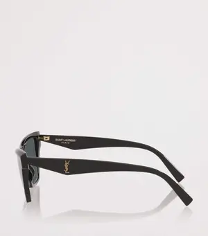 Saint Laurent Acetate Cat Eye Sunglasses - Black