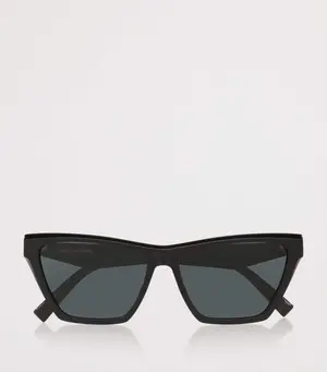 Saint Laurent Acetate Cat Eye Sunglasses - Black