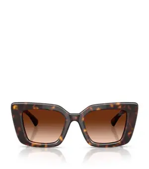 Burberry Oversized Cat Eye Sunglasses - Brown