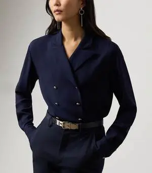 Ralph Lauren Silk Cady Terrel Shirt
