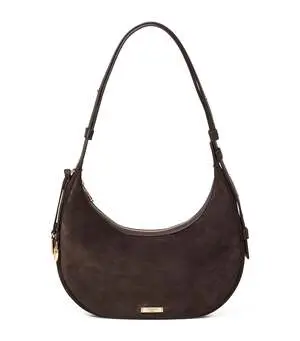 ASPINAL OF LONDON Small Hudson Crescent Shoulder Bag