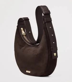 ASPINAL OF LONDON Small Hudson Crescent Shoulder Bag