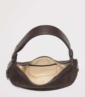 ASPINAL OF LONDON Small Hudson Crescent Shoulder Bag