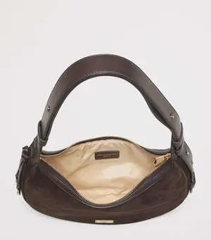ASPINAL OF LONDON Small Hudson Crescent Shoulder Bag