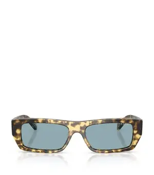 VOGUE Tortoiseshell Rectangular Sunglasses - Brown