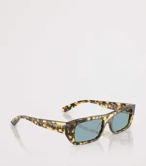 VOGUE Tortoiseshell Rectangular Sunglasses