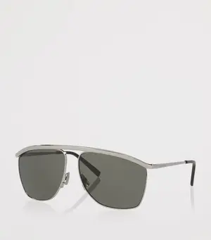 Saint Laurent Metal Sl820 Victoire Pilot Sunglasses