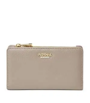 ASPINAL OF LONDON Small Leather Mayfair Purse - Neutral