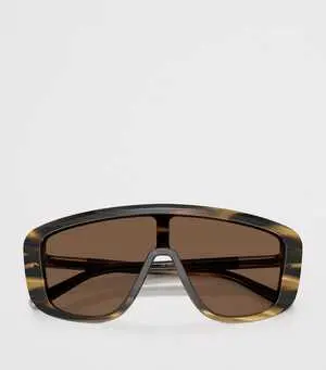 Dolce & Gabbana Acetate Dg4520 Marlene Rectangle Sunglasses - Brown