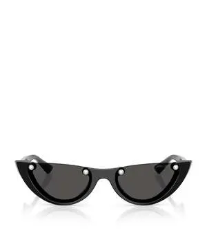 JIMMY CHOO Oval Sunglasses - Black