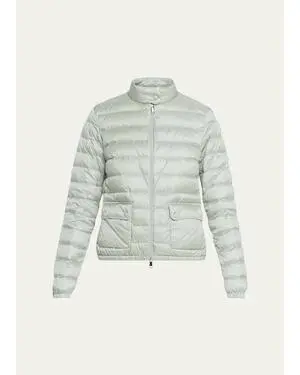 Moncler Lans Short Down Jacket - Gray