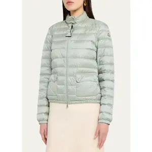 Moncler Lans Short Down Jacket - Gray