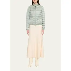 Moncler Lans Short Down Jacket - Gray