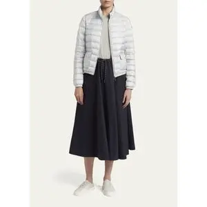Moncler Lans Short Down Jacket - Gray
