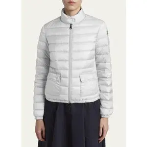 Moncler Lans Short Down Jacket - Gray