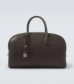 Saint Laurent Bowling Small Leather Duffle Bag - Brown