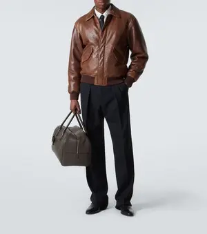 Saint Laurent Bowling Small Leather Duffle Bag