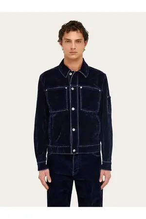 FERRAGAMO Trucker Jacket - Navy