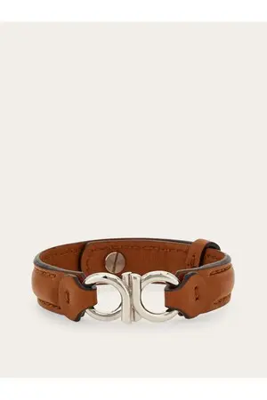 FERRAGAMO Double Gancini Bracelet - Silver