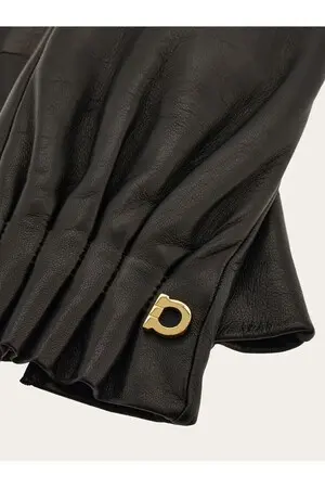 FERRAGAMO Nappa Leather Gloves - Black