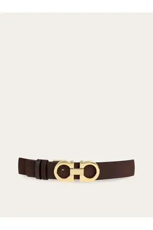 FERRAGAMO Adjustable Gancini Belt - Gold