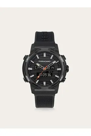 FERRAGAMO Sport Anadigit Watch - Black