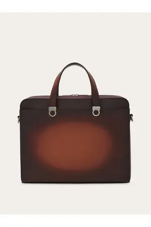 FERRAGAMO Gancini Briefcase - Red
