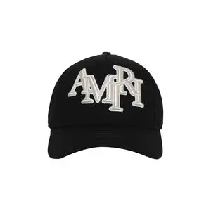 Amiri Staggered Canvas Cap - Black