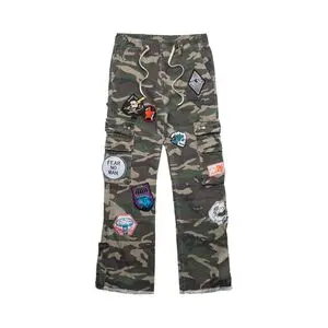 GODSPEED Patchwork Flared Cargo Pants