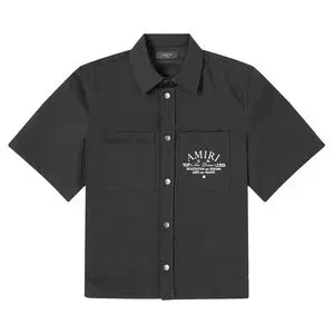 Amiri Arts District Camp Shirt - Black