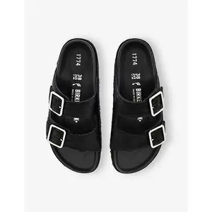 BIRKENSTOCK 1774 Arizona Calf-hair Sandals - Black
