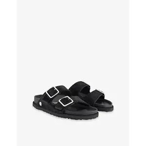 BIRKENSTOCK 1774 Arizona Calf-hair Sandals - Black