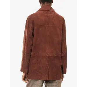 ARMA Camp-collar Suede Jacket