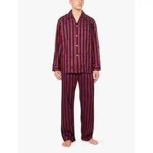 Derek Rose Royal Striped Cotton-poplin Pyjama Set