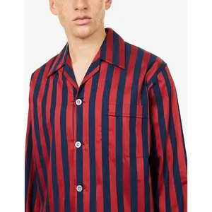Derek Rose Royal Striped Cotton-poplin Pyjama Set